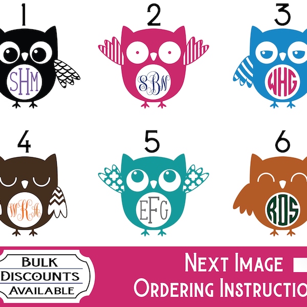Owl Monogram - Etsy