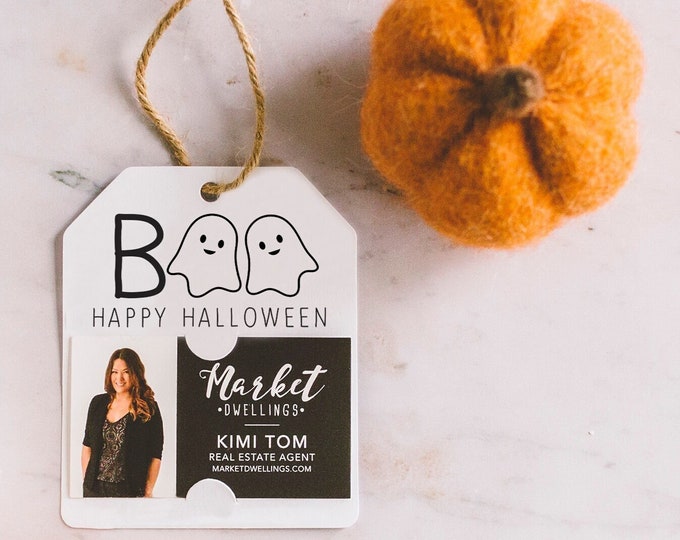 Happy Halloween Gift Tag W/ Business Card Inserts Halloween - Etsy