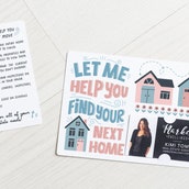 SET of Let Me Help You Find Your Next Home Mailer With Envelope Real ...