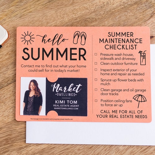 Vertical Set of hello Spring Real Estate Mailer | Etsy