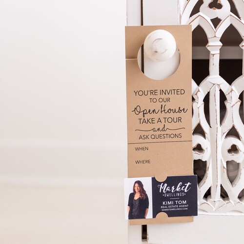 You're Invited to Our Open House Door Hanger Tags for Real - Etsy Denmark