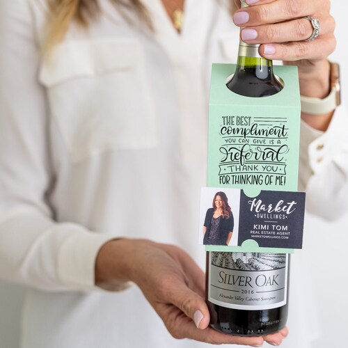 The Best Compliment You Can Give is a Referral Bottle Hang Tag - Etsy