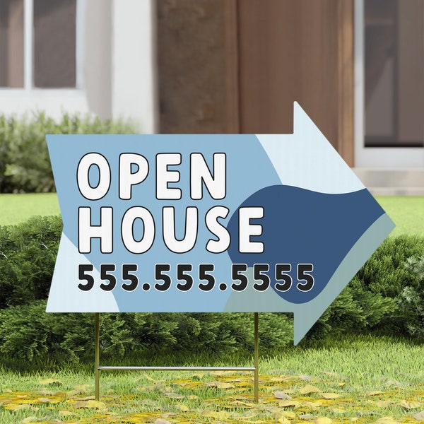 Open House Arrow Signs - Etsy