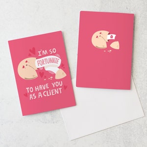 Set of I'm so Fortunate to Have You as A Client Greeting Cards ...