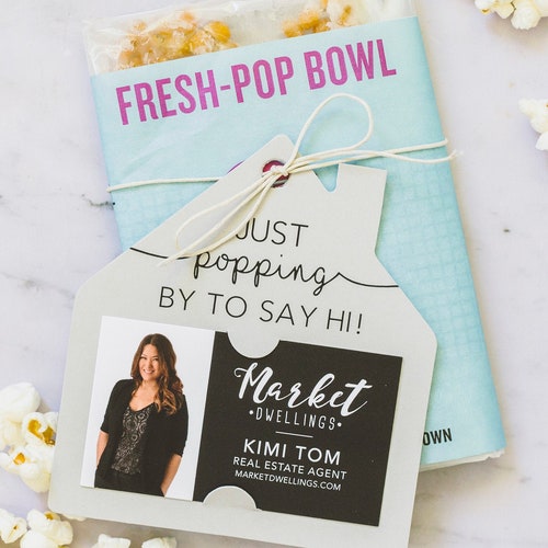 Popcorn Tags for Open House Real Estate Agent Gifts - Etsy