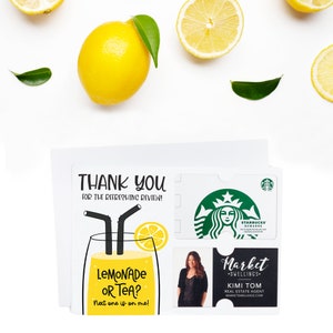 SET of Thank You for the Refreshing Review Gift Card and - Etsy
