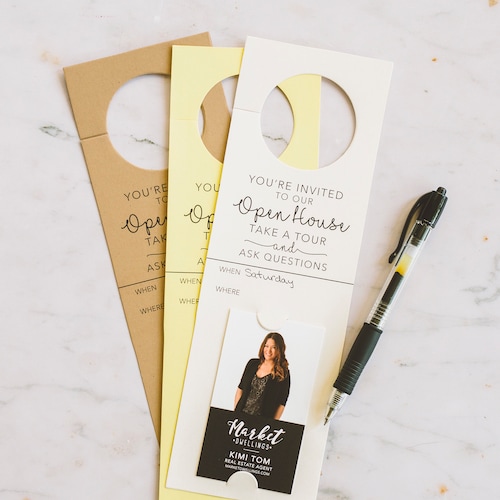 You're Invited to Our Open House Door Hanger Tags for Real - Etsy