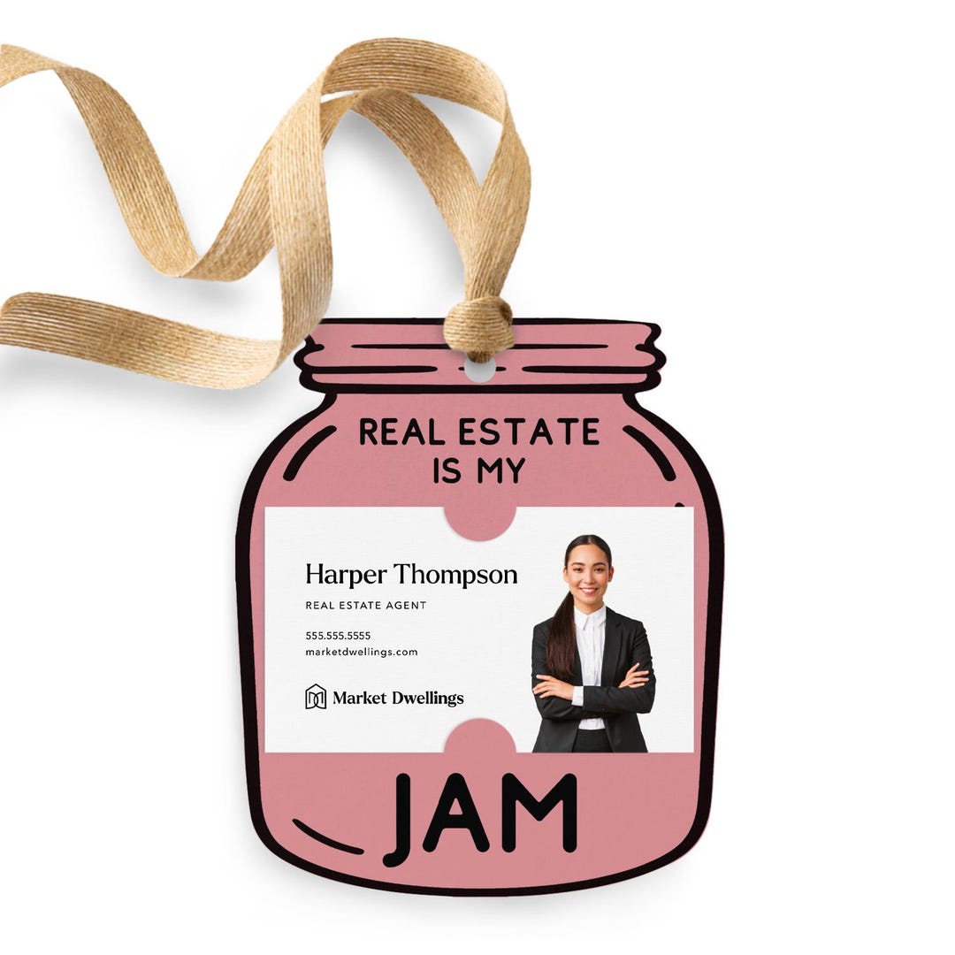 Real Estate is My Jam Tags | Jam Tag | Real Estate Agent Gifts ...