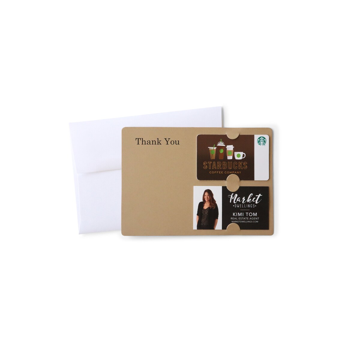 SET of Thank You Gift Card and Business Card Holder Greeting | Etsy