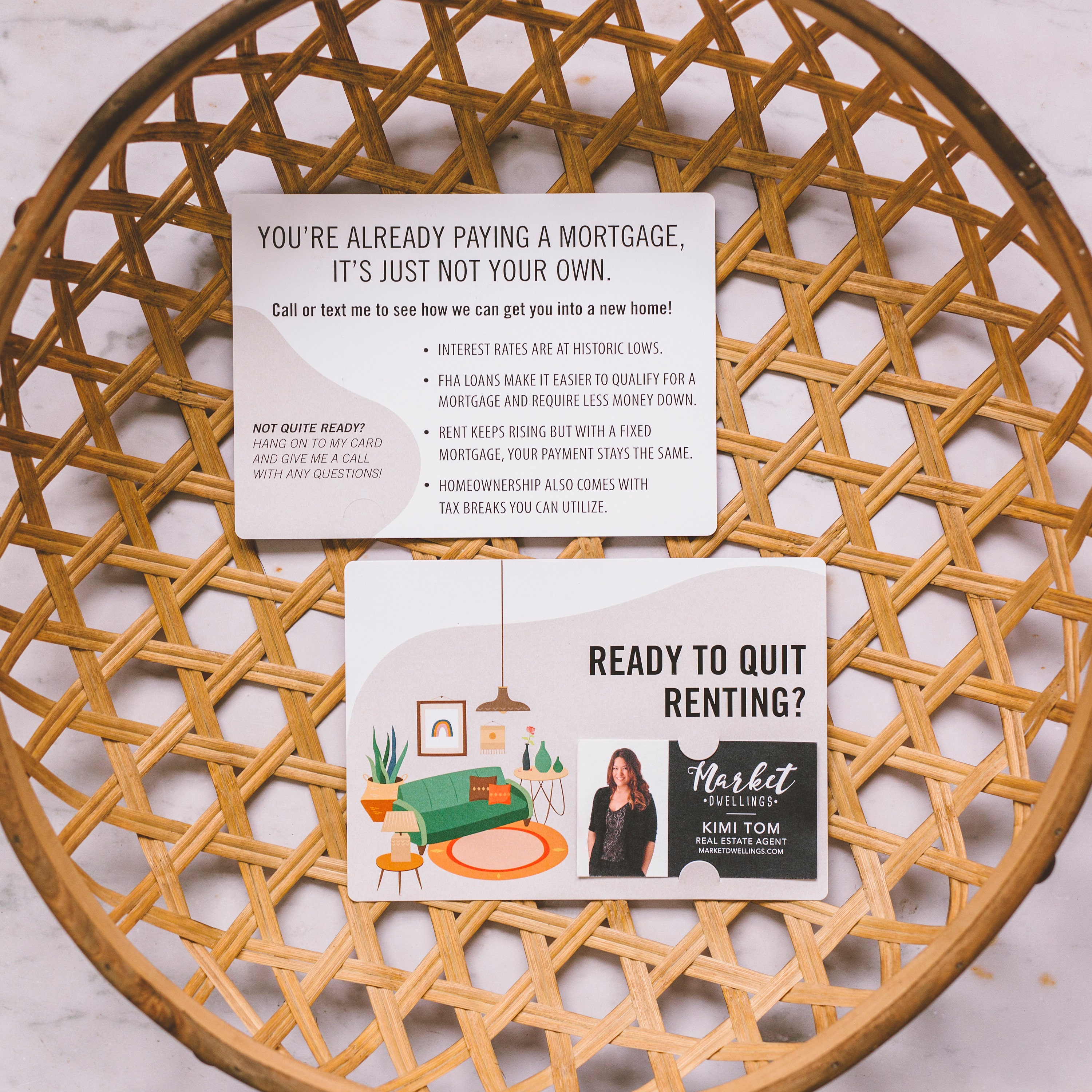 SET of Ready to Quit Renting Mailer With Envelope Real - Etsy