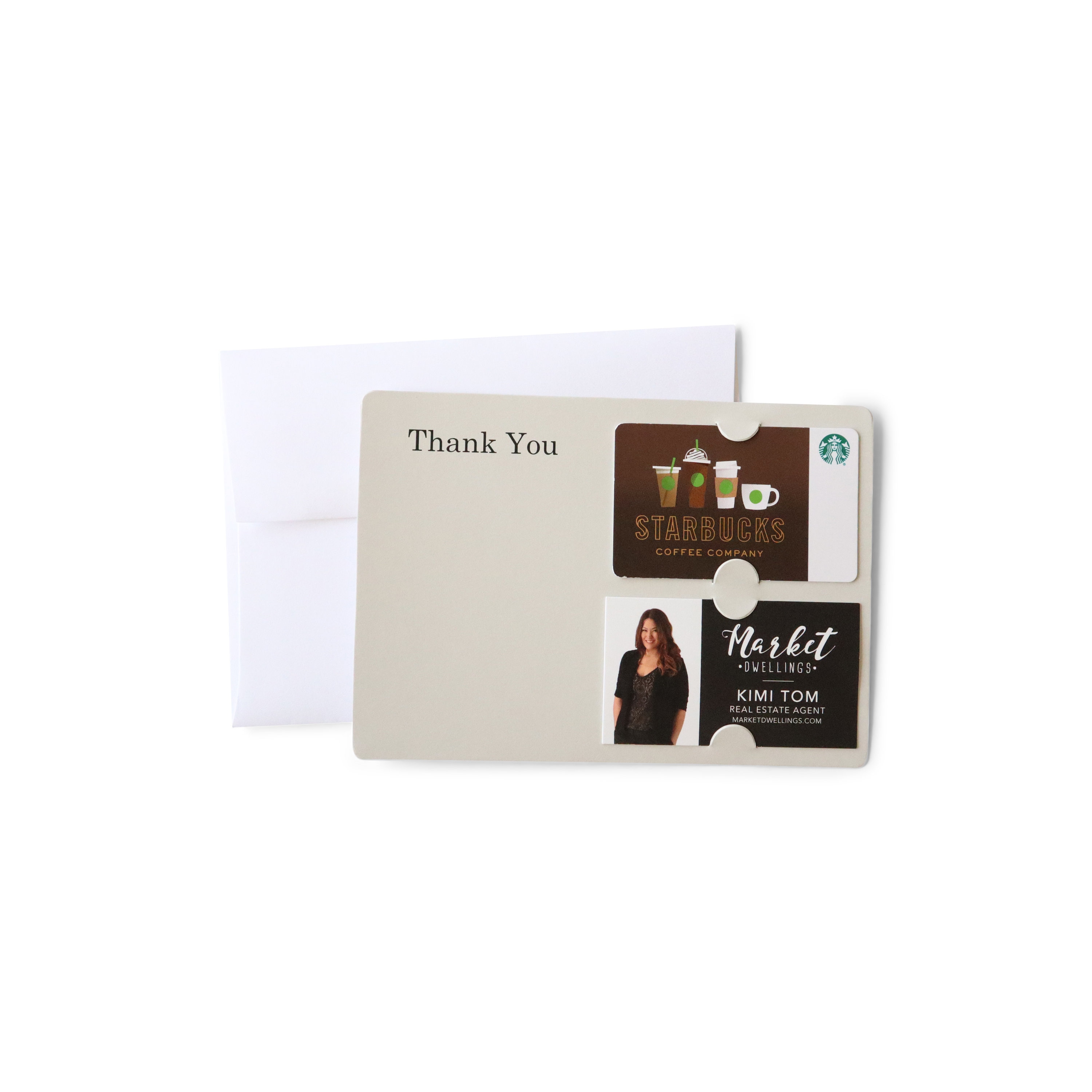 SET of Thank You Gift Card and Business Card Holder Greeting | Etsy