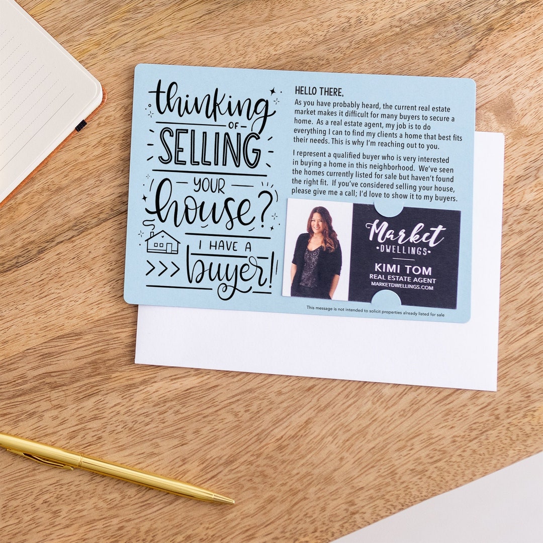 Set of Thinking of Selling Your House, I Have a Buyer Mailer w ...