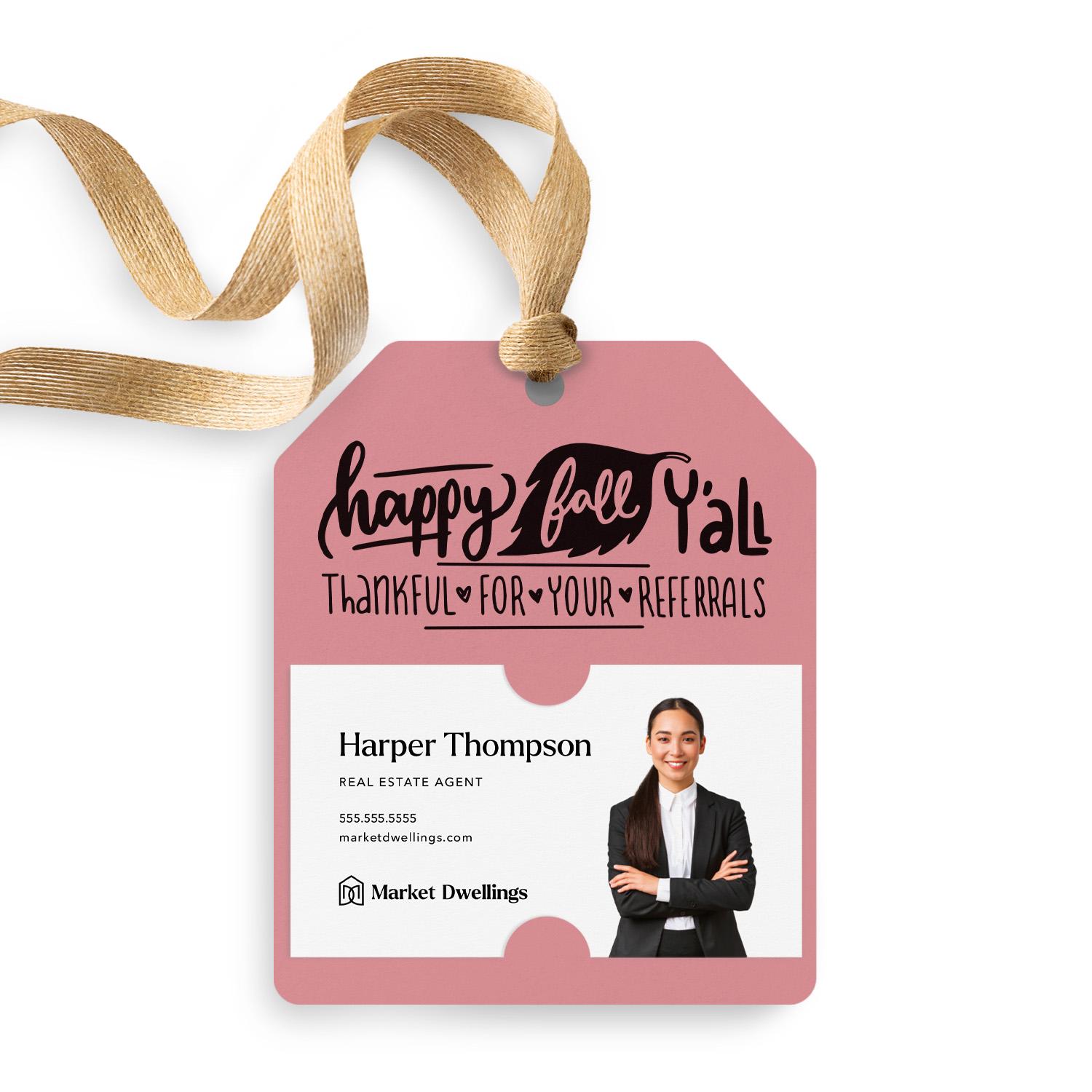 Happy Fall Y'all Gift Tags | Real Estate Agent, Mortgage Gifts | Insert ...