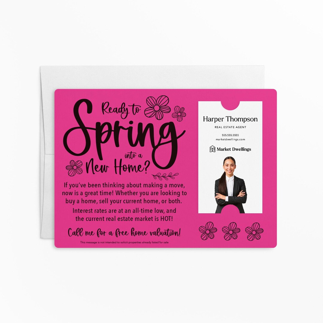 Vertical | Set of "ready to Spring Into a New Home?" Mailer | Real ...