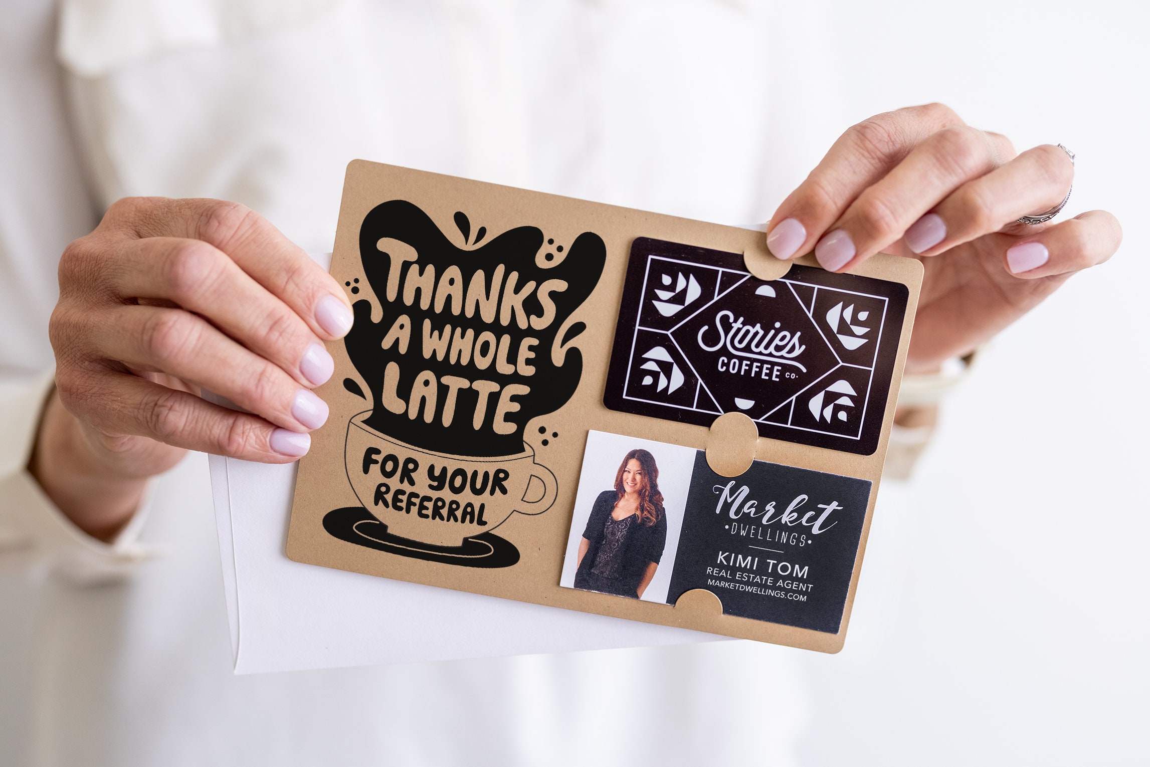 SET of Thanks A Whole Latte Gift Card and Business Card Holder - Etsy