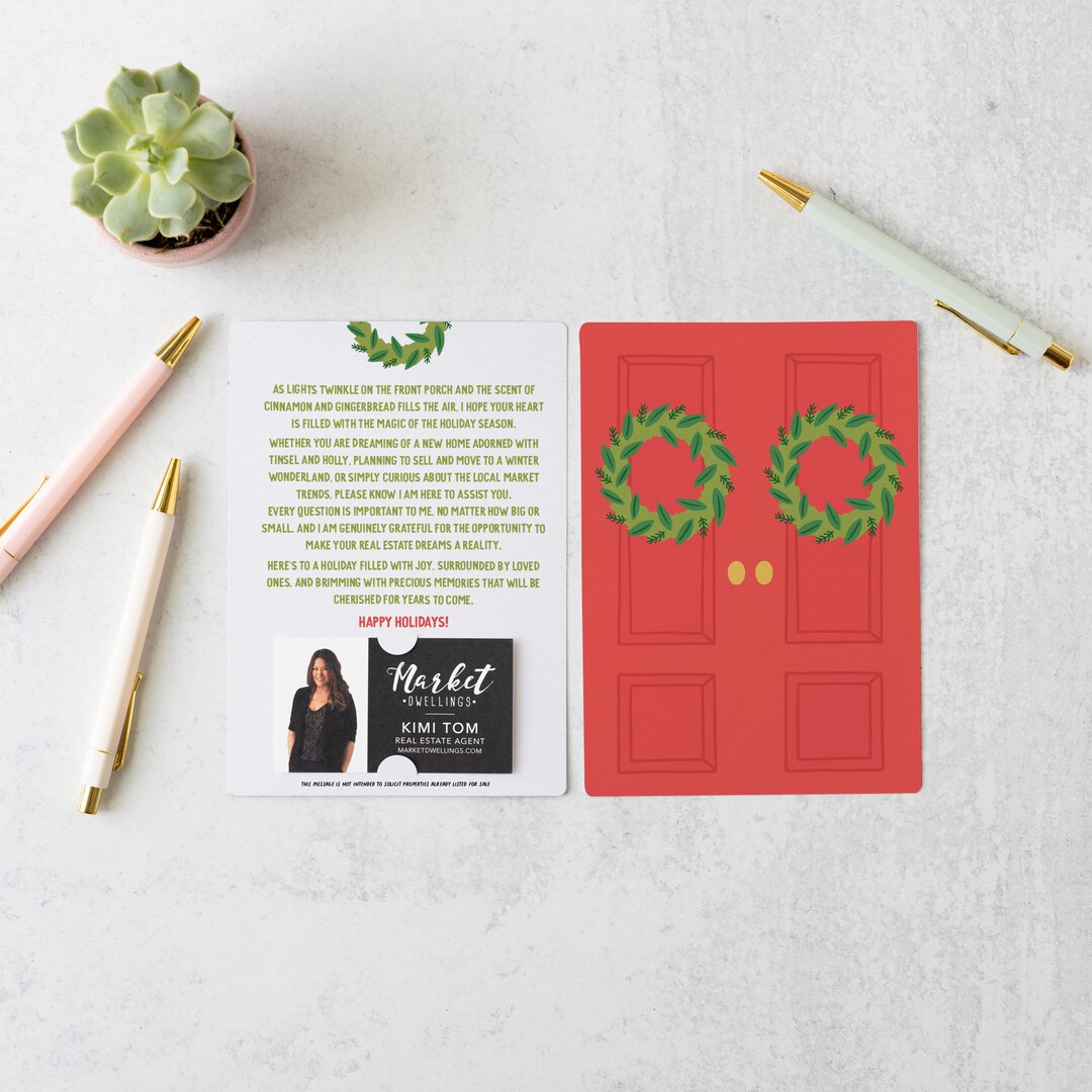 Set of Festive Christmas Door Mailers Envelopes Included Christmas ...