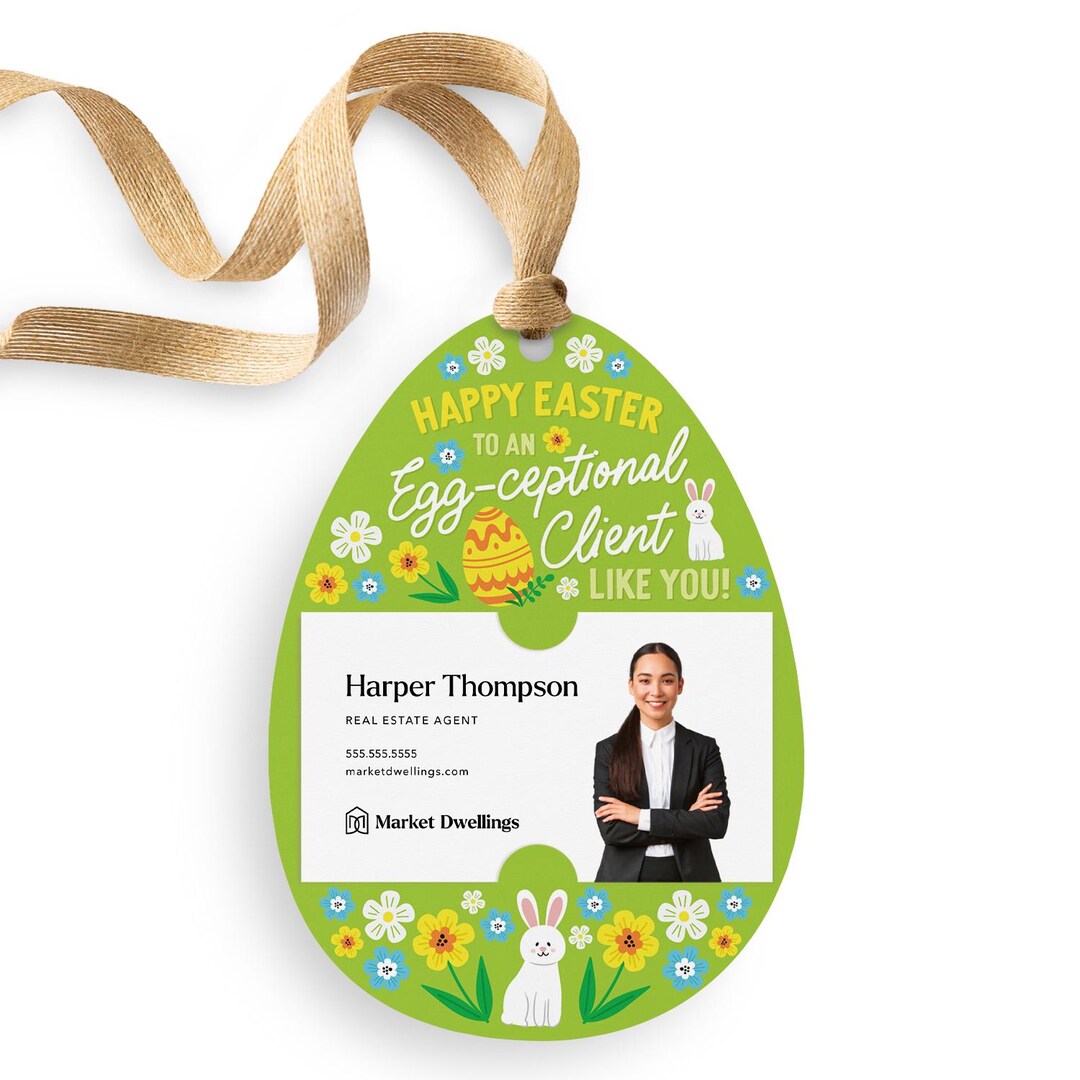 Happy Easter to an Egg-ceptional Client Like You! Gift Tags | Real ...