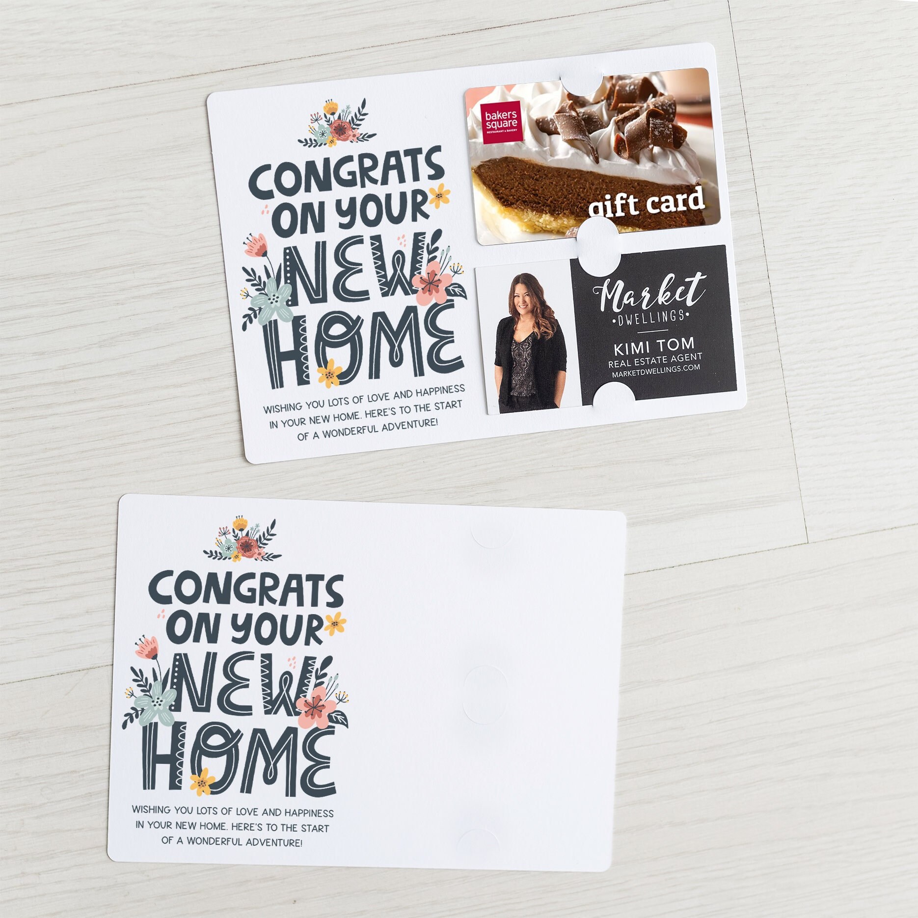 SET of Congrats on Your New Home Gift Card and Business Card - Etsy
