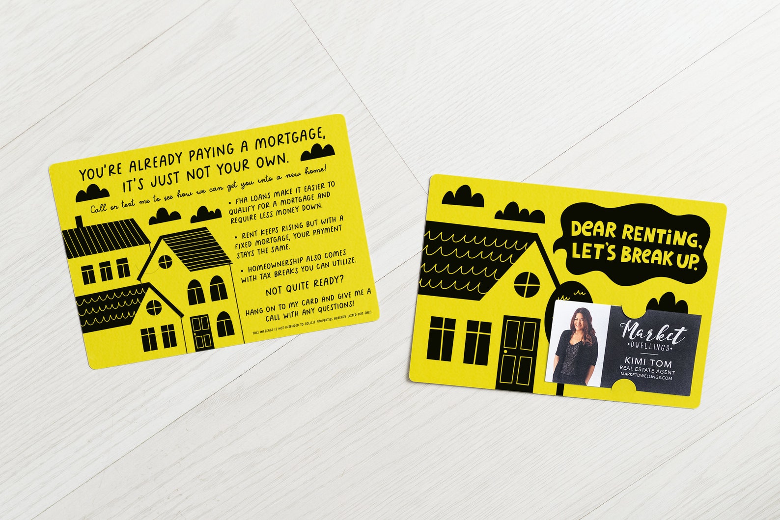 Dear Renting Let's Break Up. Mailers W/envelopes Real - Etsy