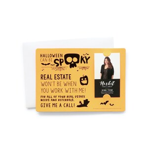 Vertical SET of halloween Can Be Spooky Real Estate Agent Mailers With ...