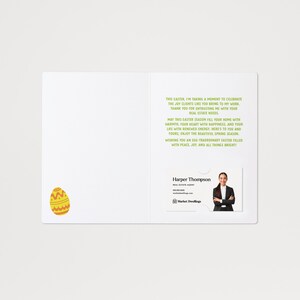 Set of Happy Easter to an Egg-ceptional Client Like You Greeting Cards ...