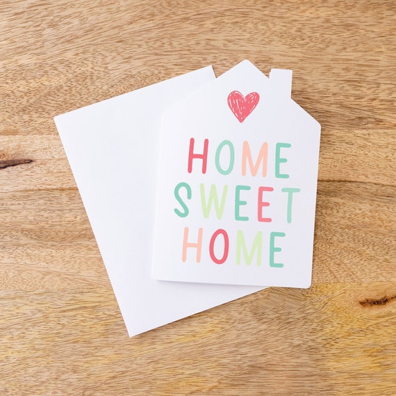SET of Home Sweet Home Greeting Cards W/envelopes Home - Etsy