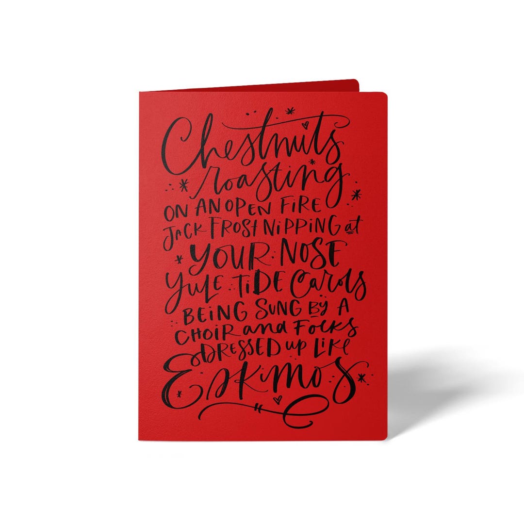 Set of Christmas Carol Greeting Cards | Christmas Insurance Mortgage ...