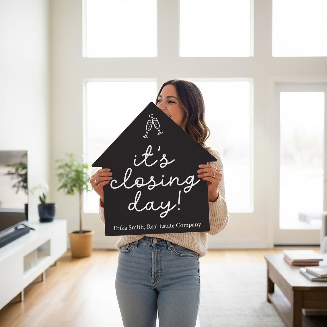 Customizable | It's Closing Day Real Estate House Sign | Real Estate ...