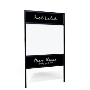 Set of 10 | Black Real Estate Sign Riders | Real Estate Marketing | DSR ...