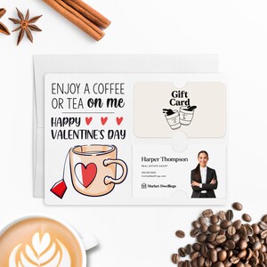 SET of Valentine's Day Gift Card & Business Card Holder | Coffee or Tea ...