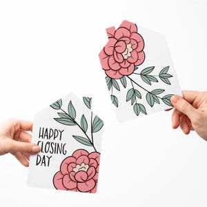 SET of Floral Happy Closing Day Greeting Cards W/envelopes | Home ...