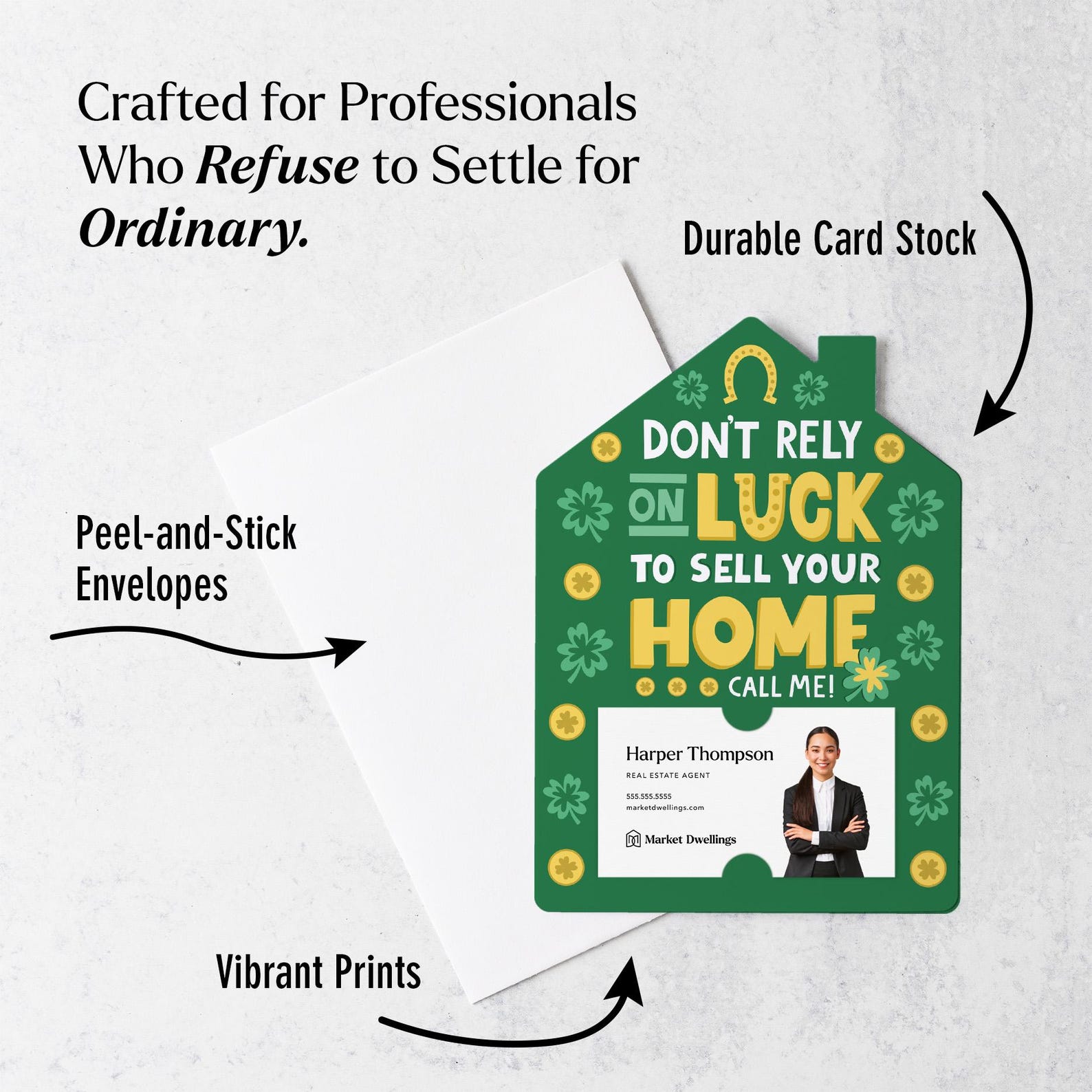 Set of Don't Rely on Luck to Sell Your Home Call Me! Mailers | St ...