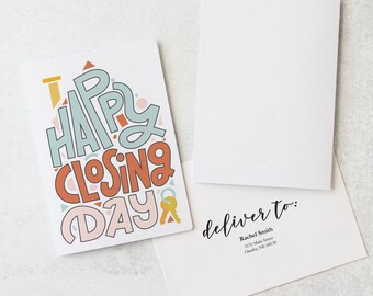 SET of Happy Closing Day Greeting Cards W/ Envelopes Real - Etsy