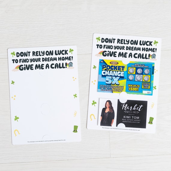 SET of Don't Rely on Luck to Find Your Dream Home Real | Etsy
