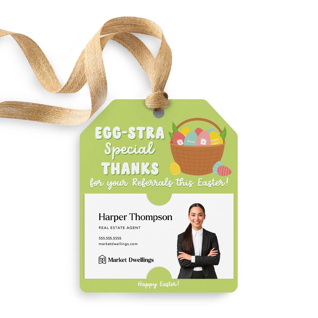 Egg-stra Special Thanks for Your Referrals This Easter! Gift Tags ...