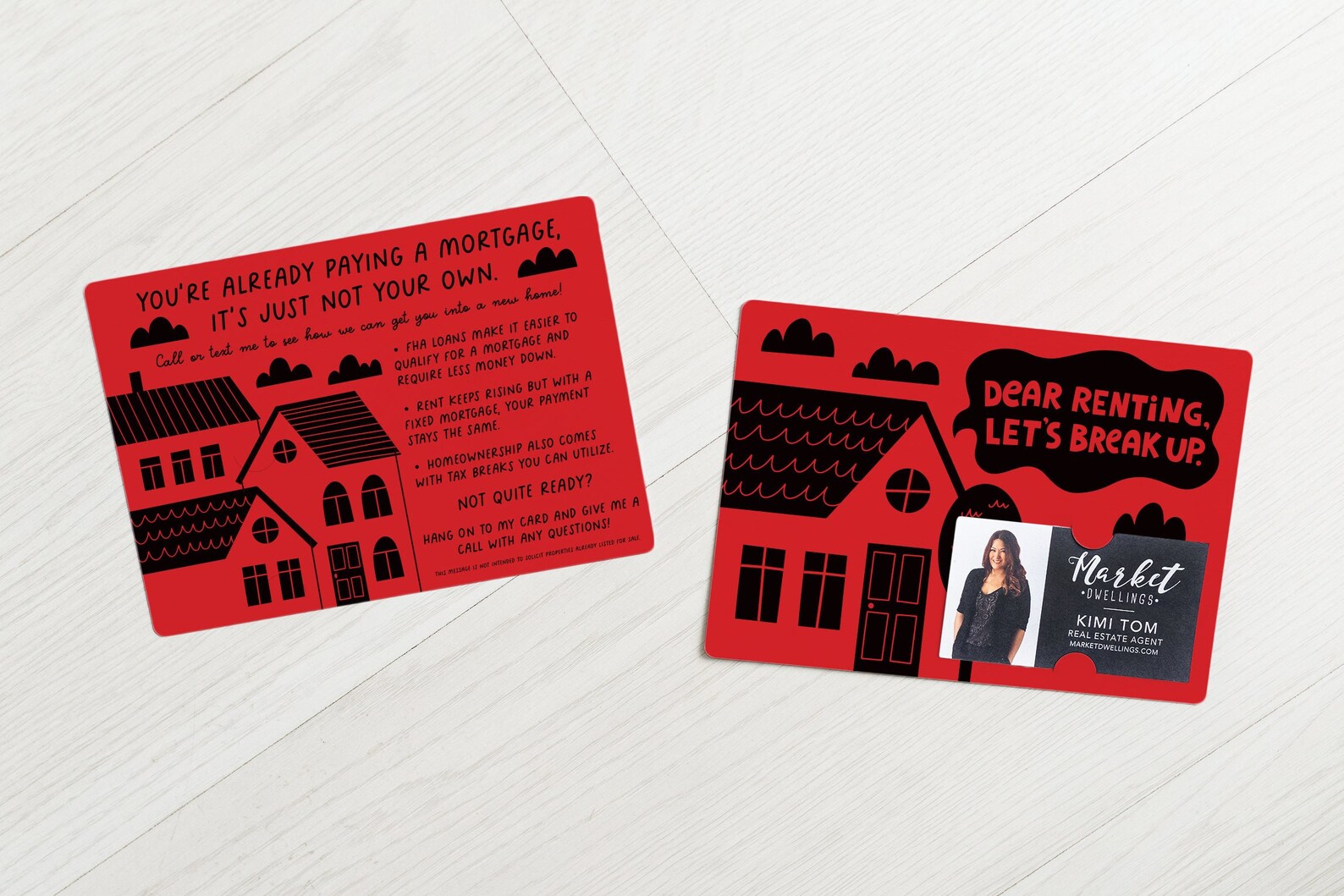 Dear Renting Let's Break Up. Mailers W/envelopes Real - Etsy