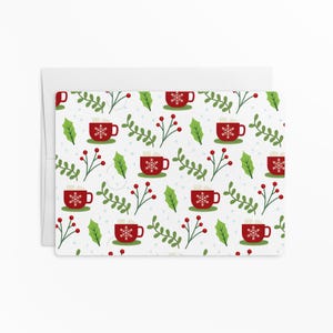 SET of Enjoy a Cup of Holiday Cheer Gift Card & Business Card Holder ...