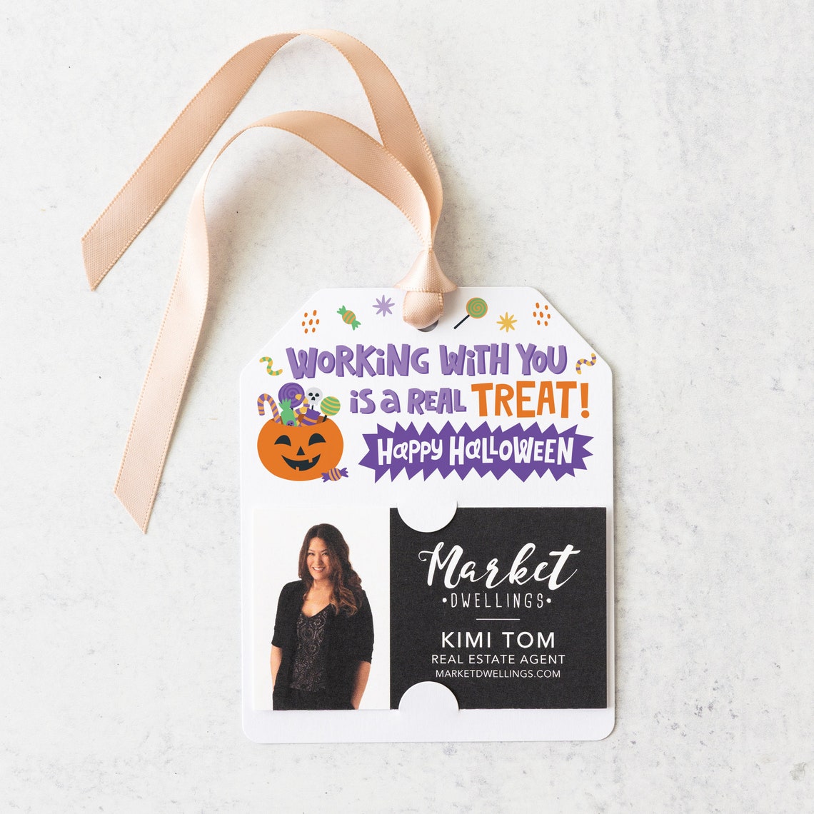 Working With You is A Real Treat Happy Halloween Gift Tags - Etsy