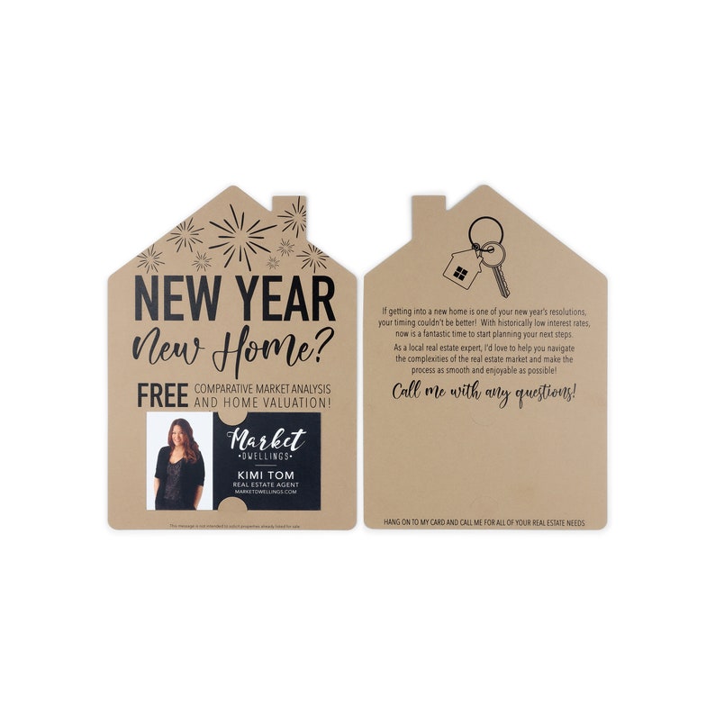 SET of New Year New Home Double Sided Mailers with Envelopes | Etsy