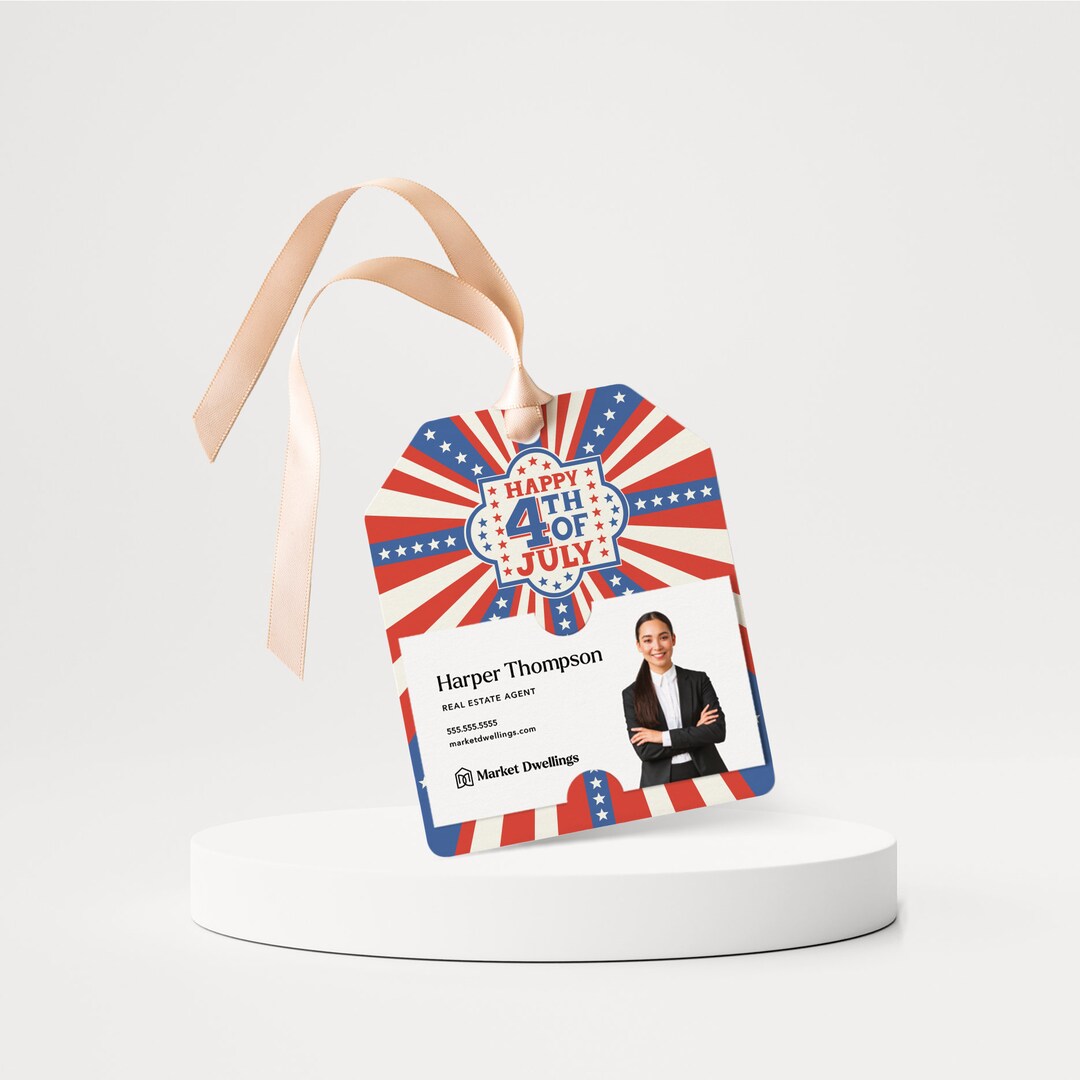 Happy 4th of July Gift Tags 4th of July Insurance Mortgage Real Estate ...