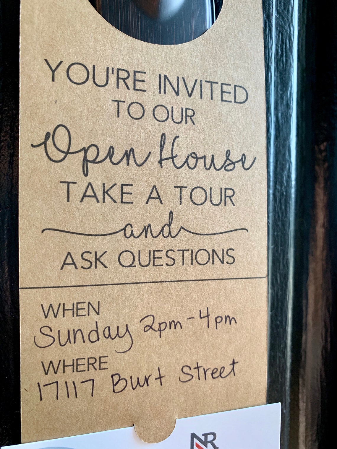 You're Invited to Our Open House Door Hanger Tags for Real - Etsy