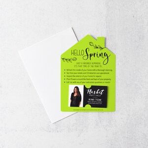 Set of hello Spring Checklist Real Estate Mailers W/ Envelopes Real ...