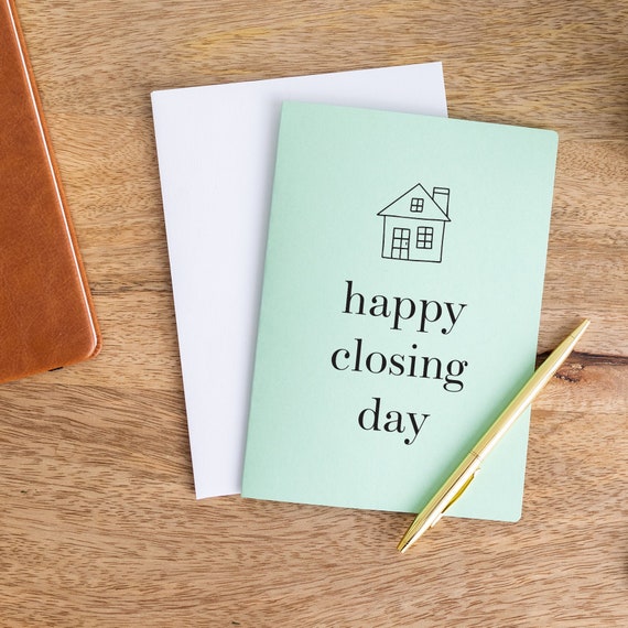 Vertical SET of Happy Closing Day Greeting Cards W/envelopes - Etsy