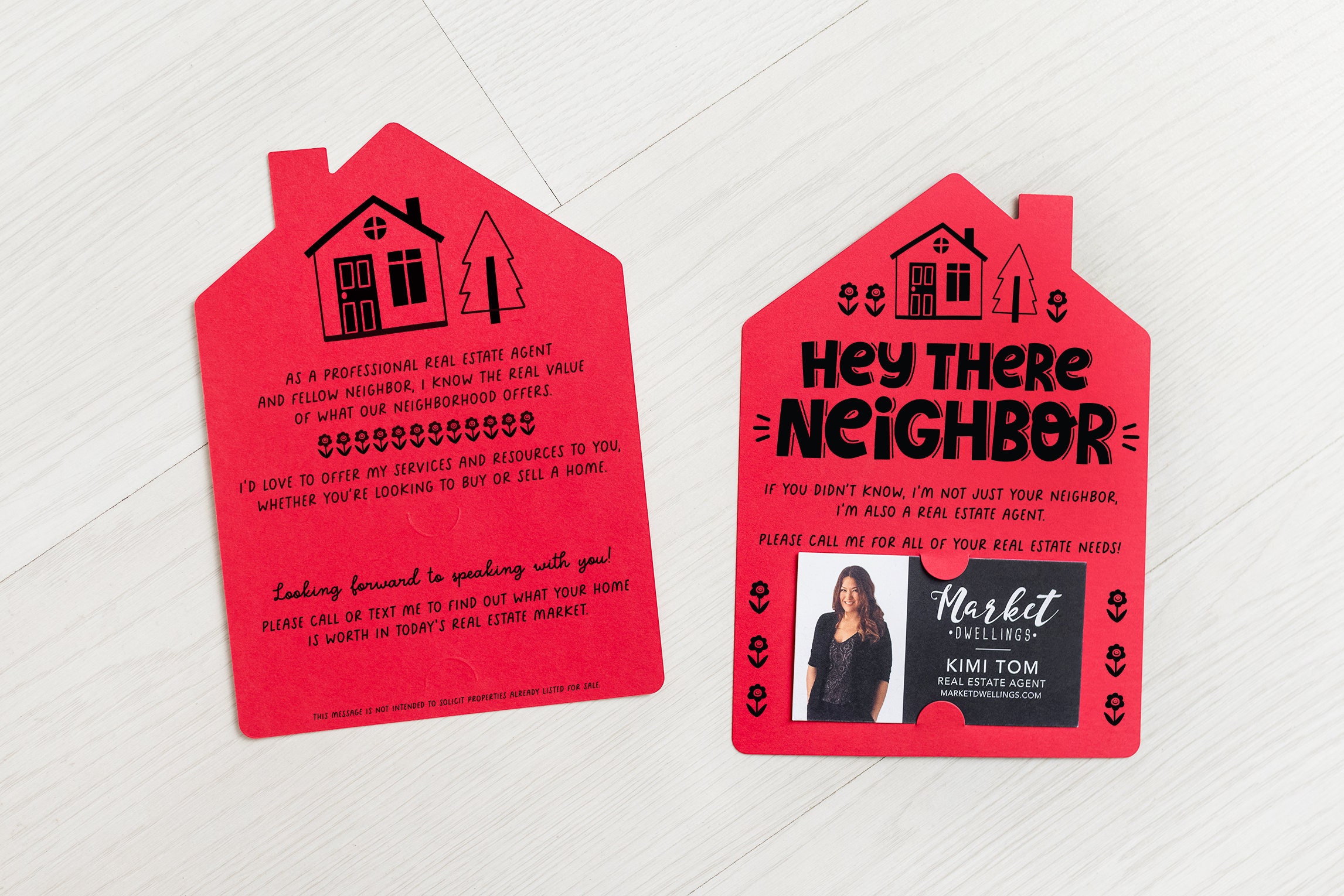 Hey There Neighbor Mailers W/envelopes Real Estate Agent - Etsy