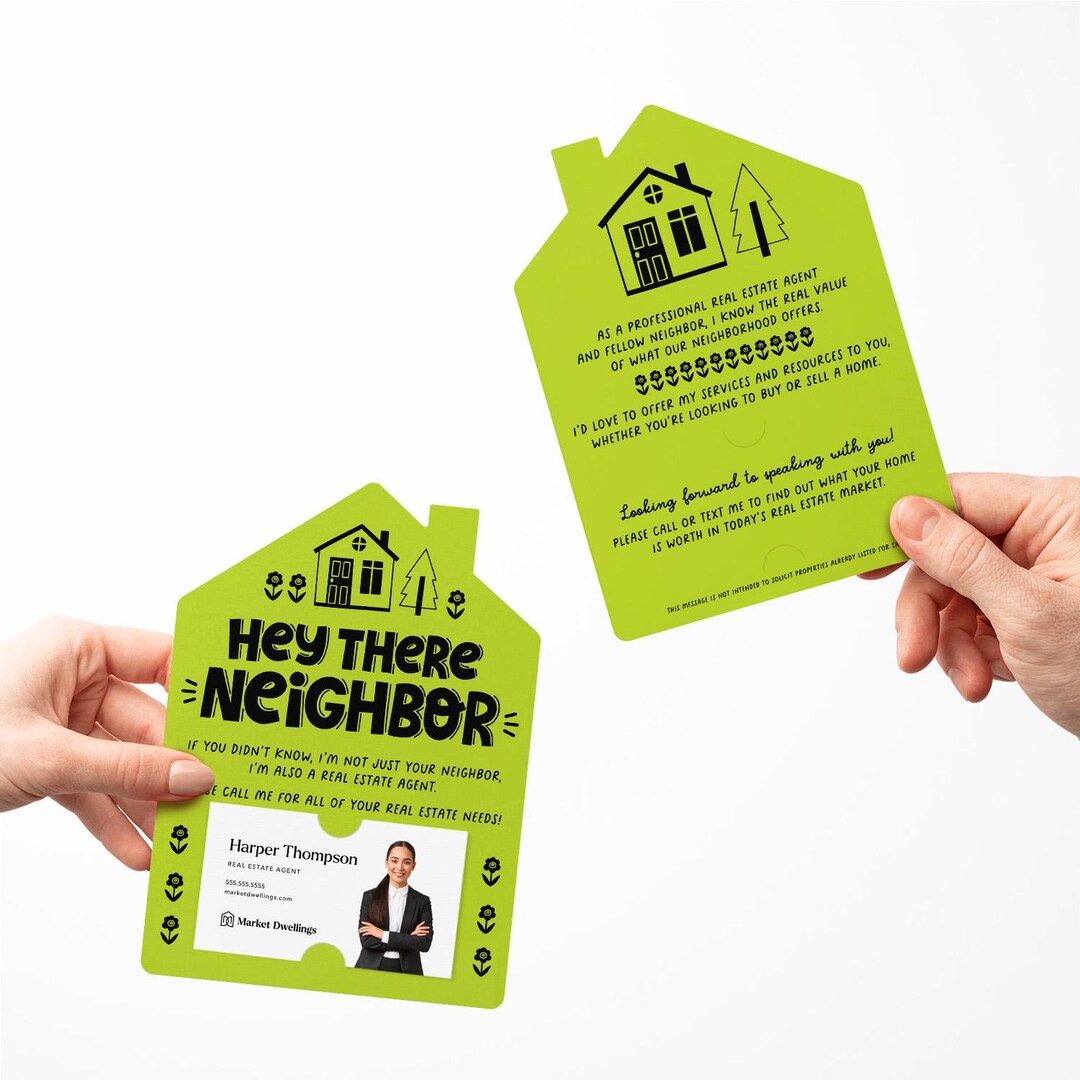 Hey There Neighbor Mailers W/envelopes | Real Estate Agent Marketing ...