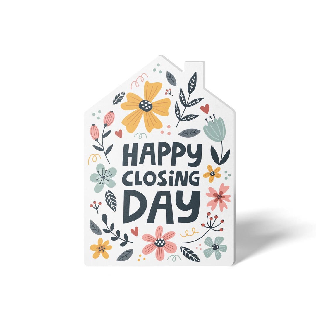 SET of Happy Closing Day Greeting Cards W/envelopes | Home Closing Gift ...