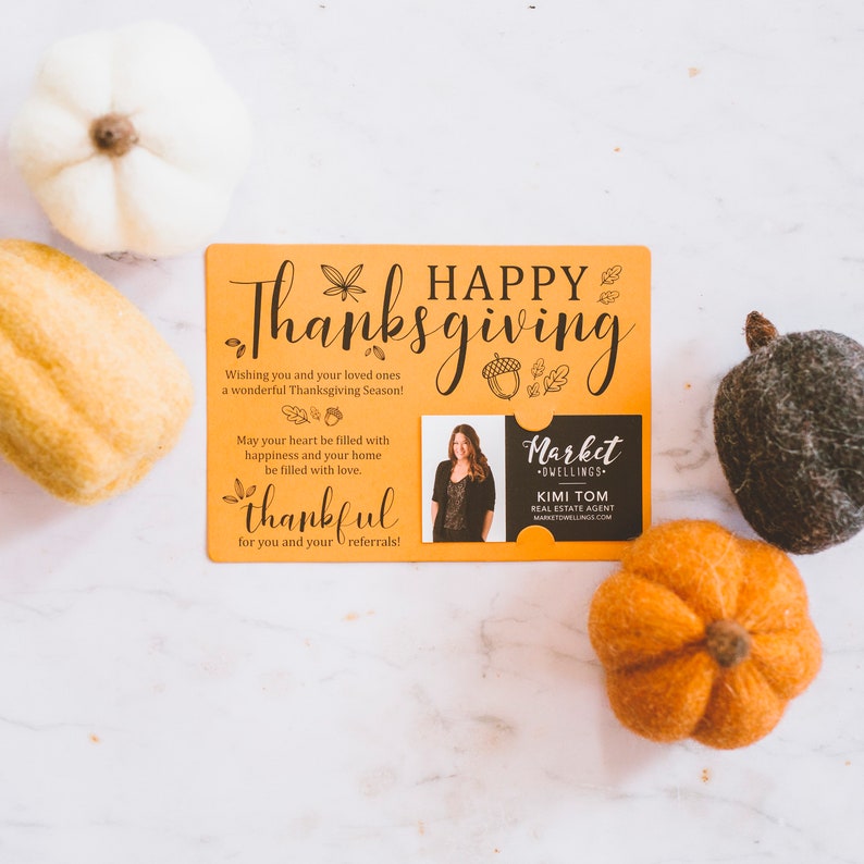 SET of Happy Thanksgiving Mailer With Envelopes Mailer - Etsy