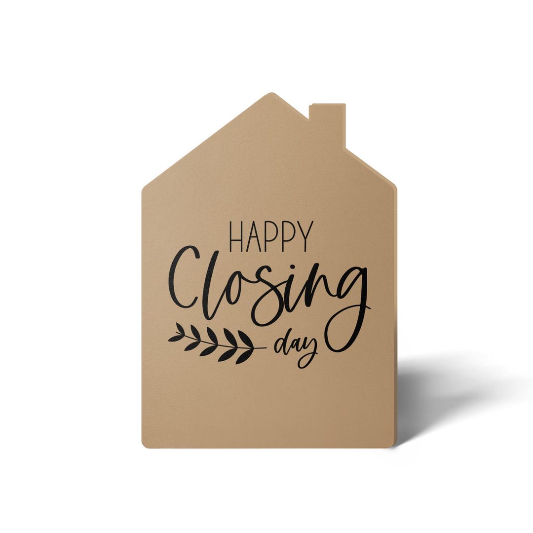 SET of Greeting Cards Happy Closing Day | Real Estate Agent Card | Home ...