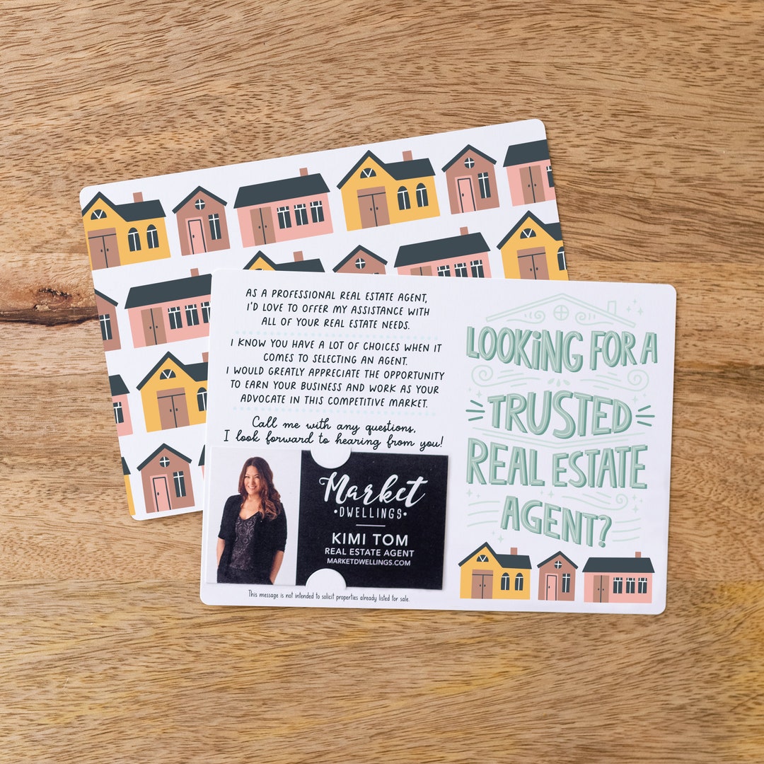 Looking for A Trusted Agent Real Estate Mailers Envelopes Included Real ...