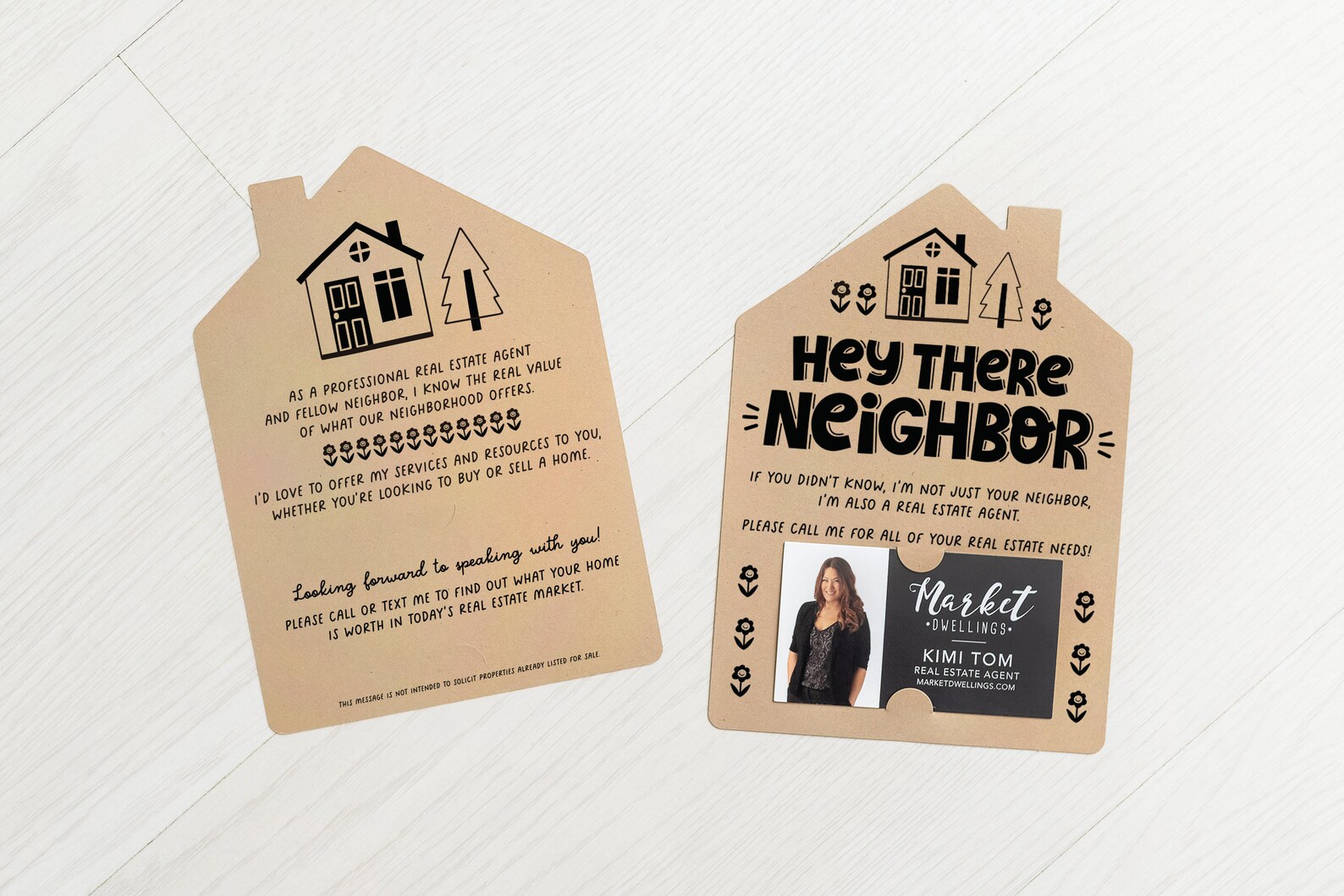 Hey There Neighbor Mailers W/envelopes Real Estate Agent - Etsy
